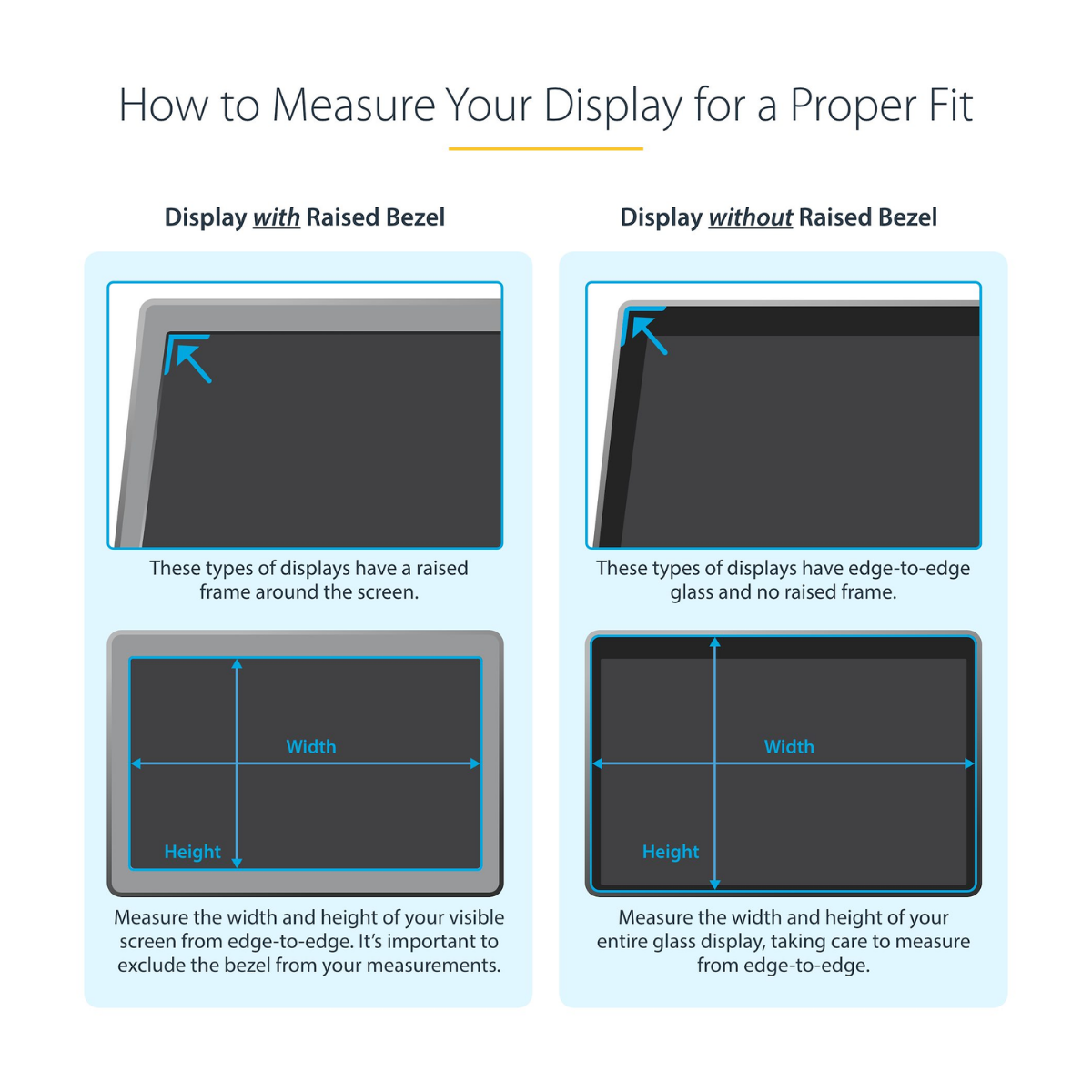StarTech Reversible Gold Privacy Screen for 24" 16:10 Monitor - 2461G ...