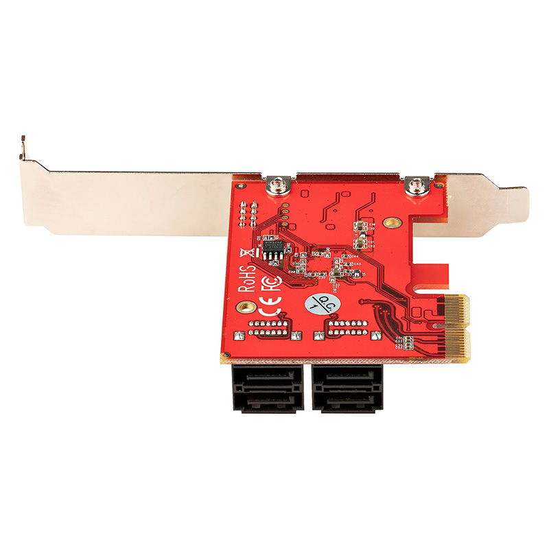 StarTech 4 Port PCIe SATA Expansion Card - 4P6G-PCIE-SATA-CARD | Mwave