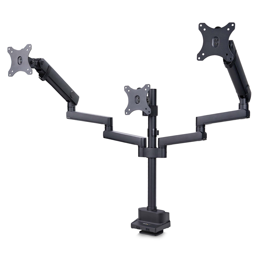 StarTech Triple Monitor Desk Mount for Up To 3x 27" Displays - 3MP2AG ...
