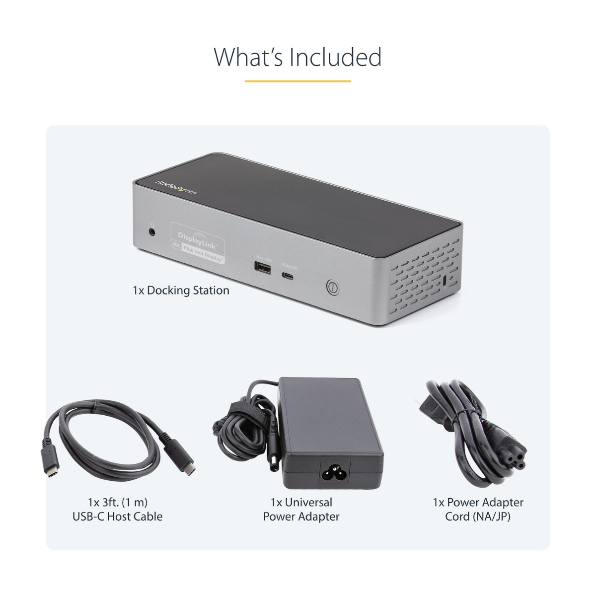 StarTech Universal USB-C Docking Station with 100W Power Delivery ...