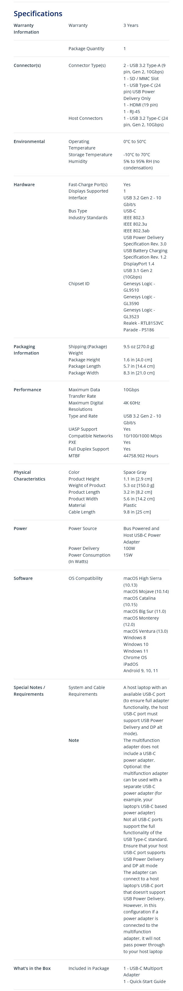 StarTech USB C Multiport Adapter DKT CSDHPD Mwave