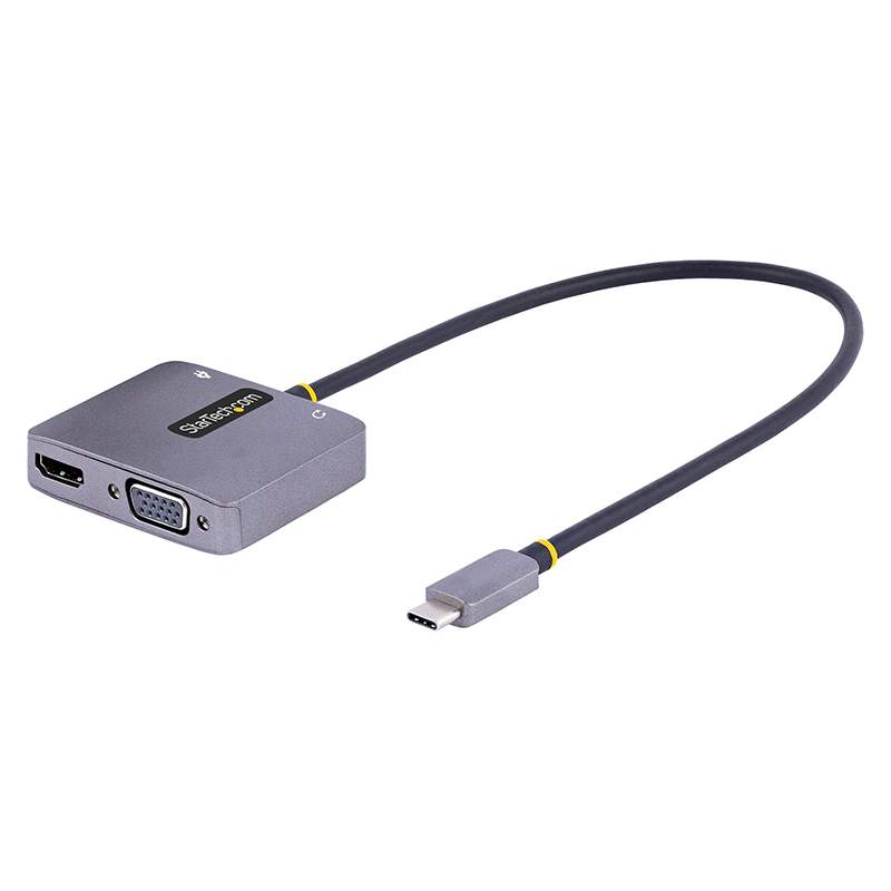 StarTech USB-C to HDMI VGA Multiport Video Adapter - 122-USBC-HDMI-4K ...