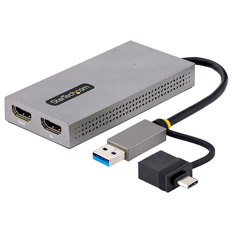 StarTech USB to Dual HDMI Adapter - 107B-USB-HDMI | Mwave