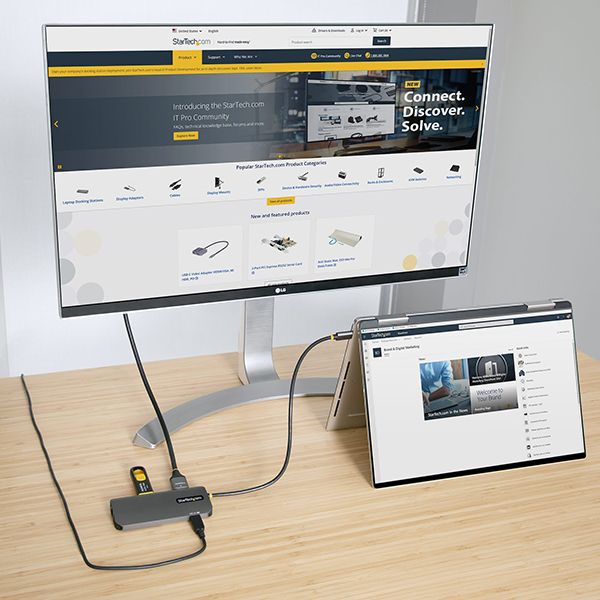 StarTech USB-C Multiport Adapter Hub 4K 60Hz HDMI & 100W PD - 127B-USBC ...