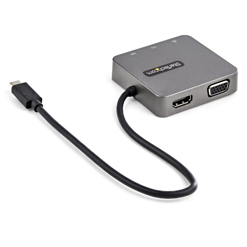 StarTech USB-C Multiport Adapter - 4K HDMI/VGA - USB 3.0/3.1/3.2 10Gbps - DKT31CHVL | Mwave