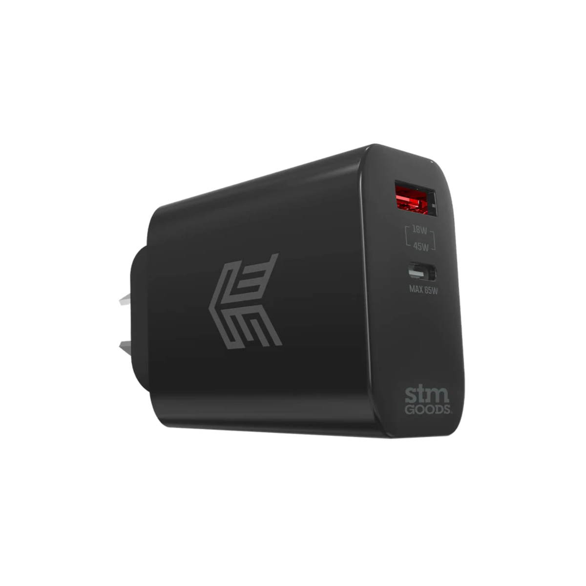 STM 65W Dual Port USB-C & USB-A Power Adapter - Black - STM-931-381Z-02 ...