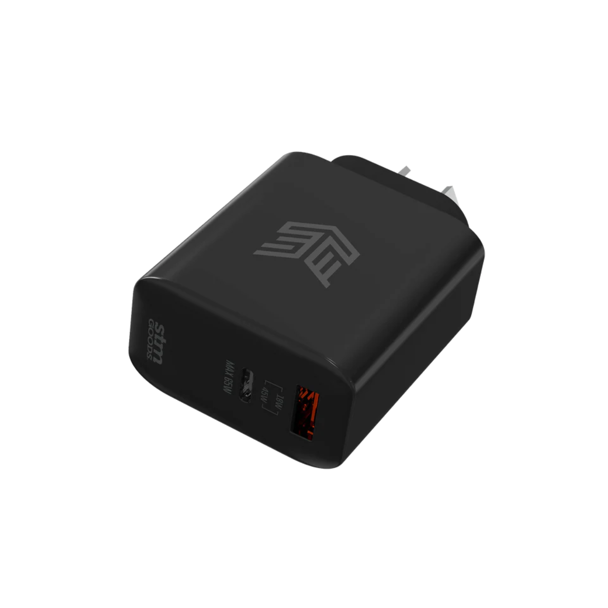 STM 65W Dual Port USB-C & USB-A Power Adapter - Black - STM-931-381Z-02 ...