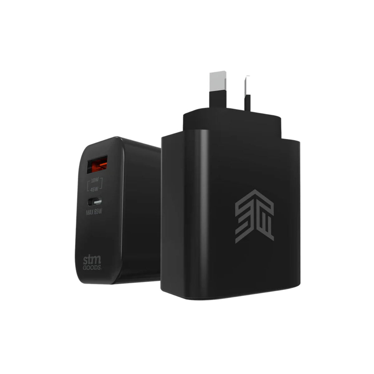 STM 65W Dual Port USB-C & USB-A Power Adapter - Black - STM-931-381Z-02 ...