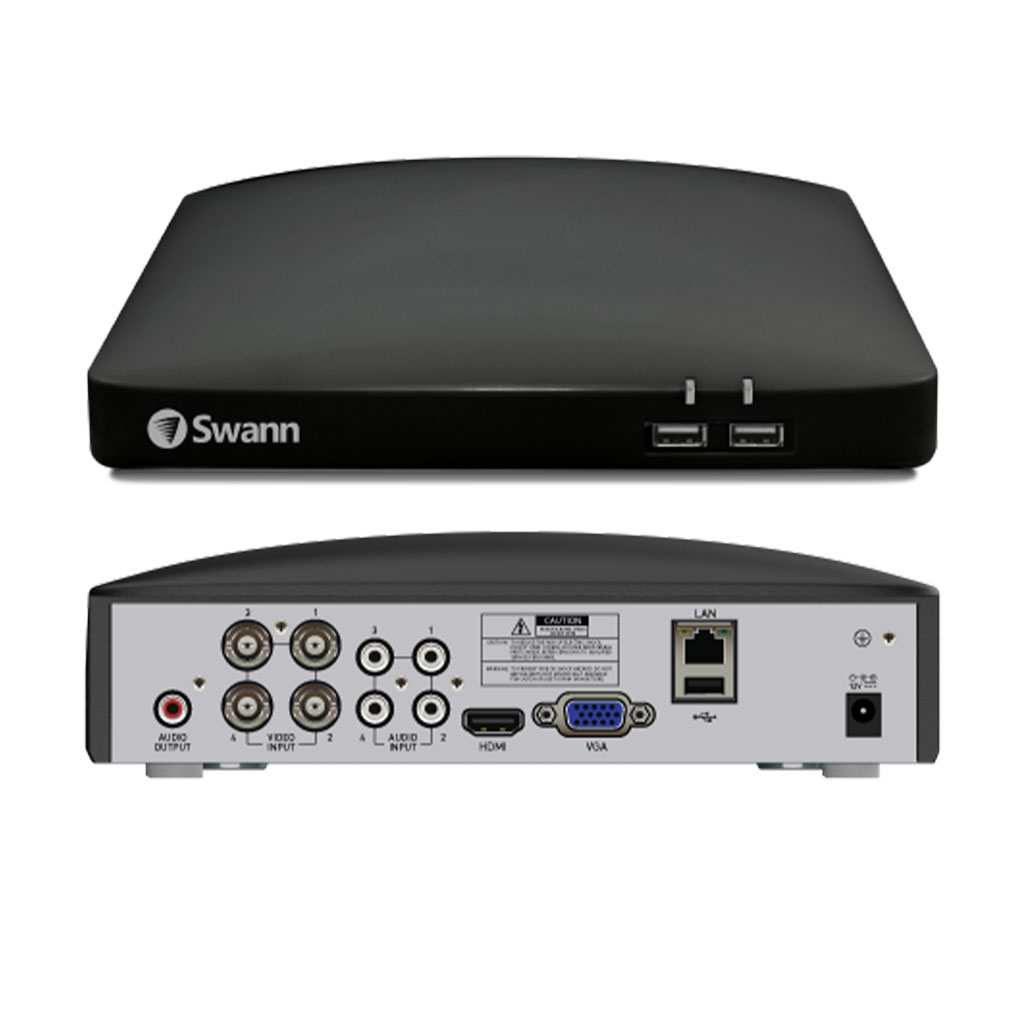 Swann 4 Camera 4 Channel 1080p Full HD DVR Spotlight Security System ...