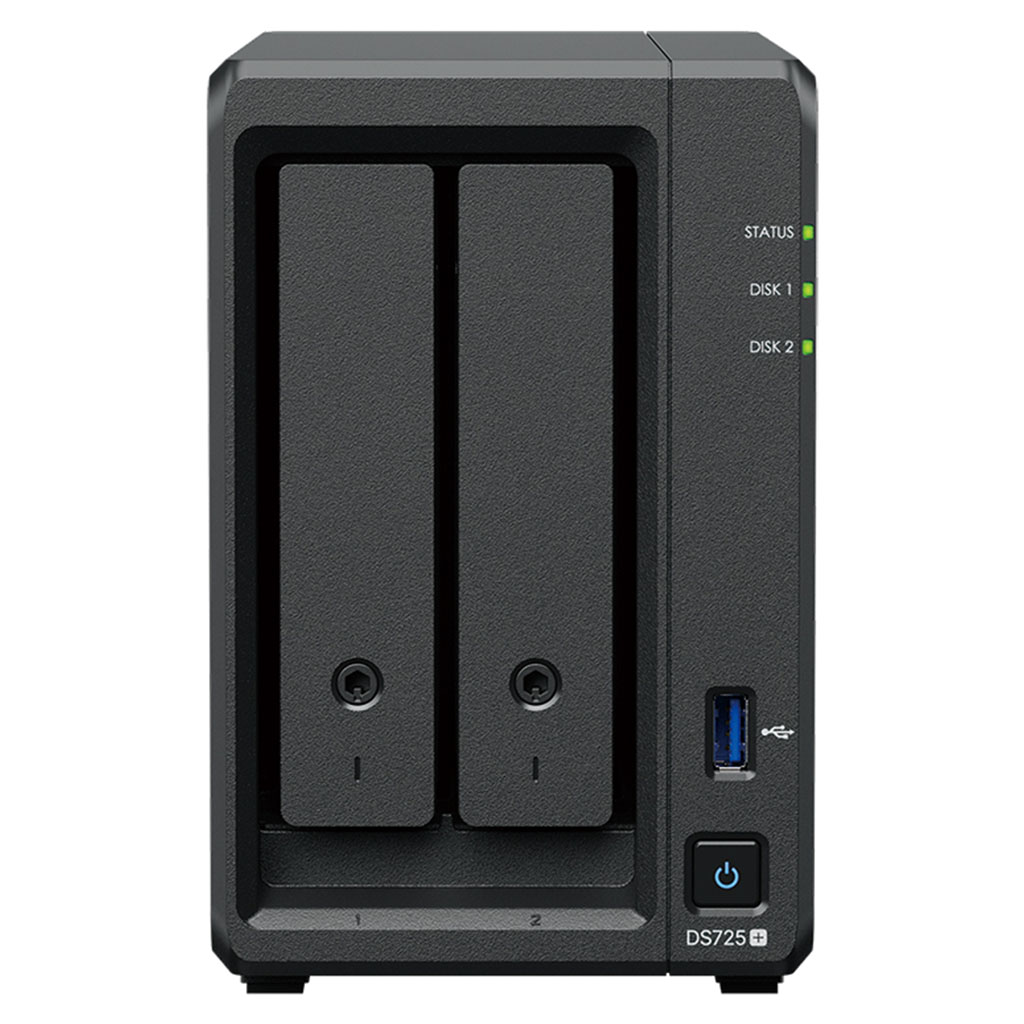 Synology DiskStation DS725+ 2-Bay 3.5" Diskless AMD Ryzen R1600 CPU 4GB ...