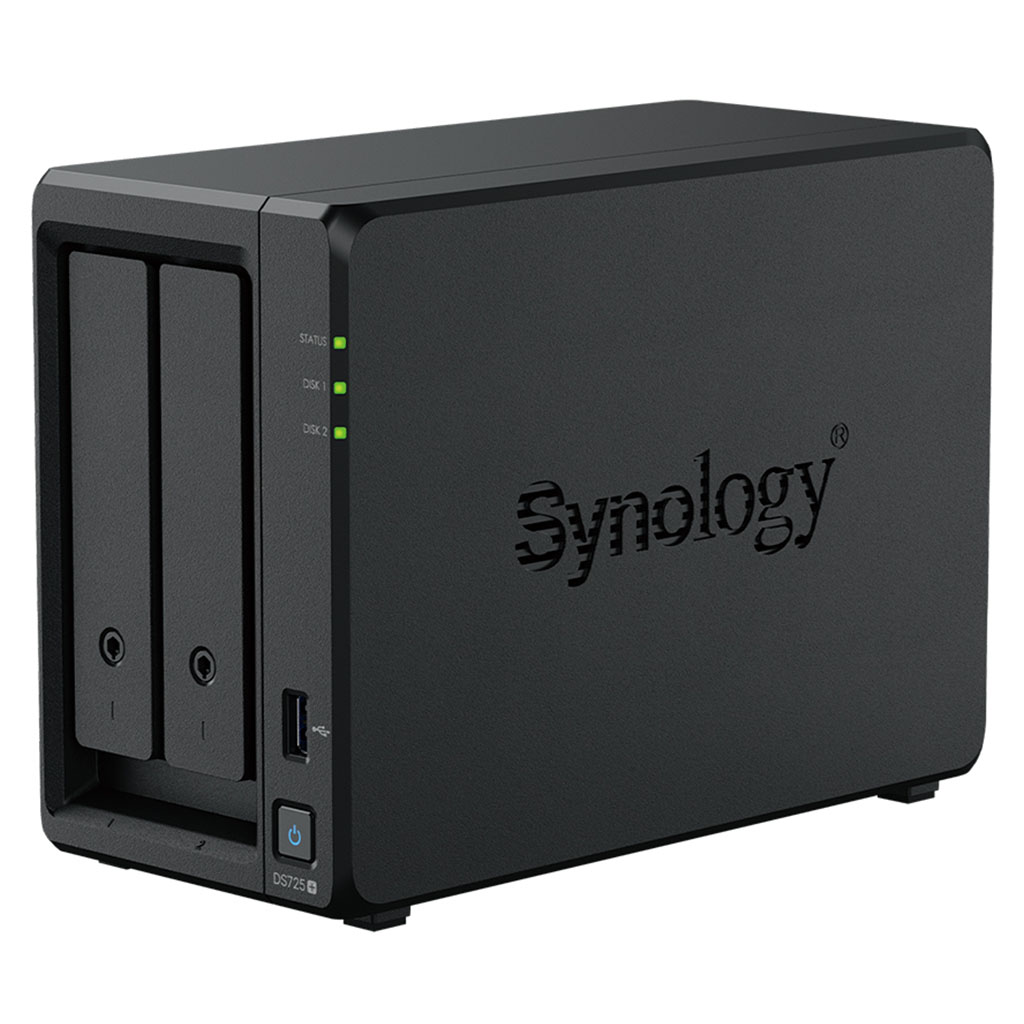 Synology DiskStation DS725+ 2-Bay 3.5" Diskless AMD Ryzen R1600 CPU 4GB ...