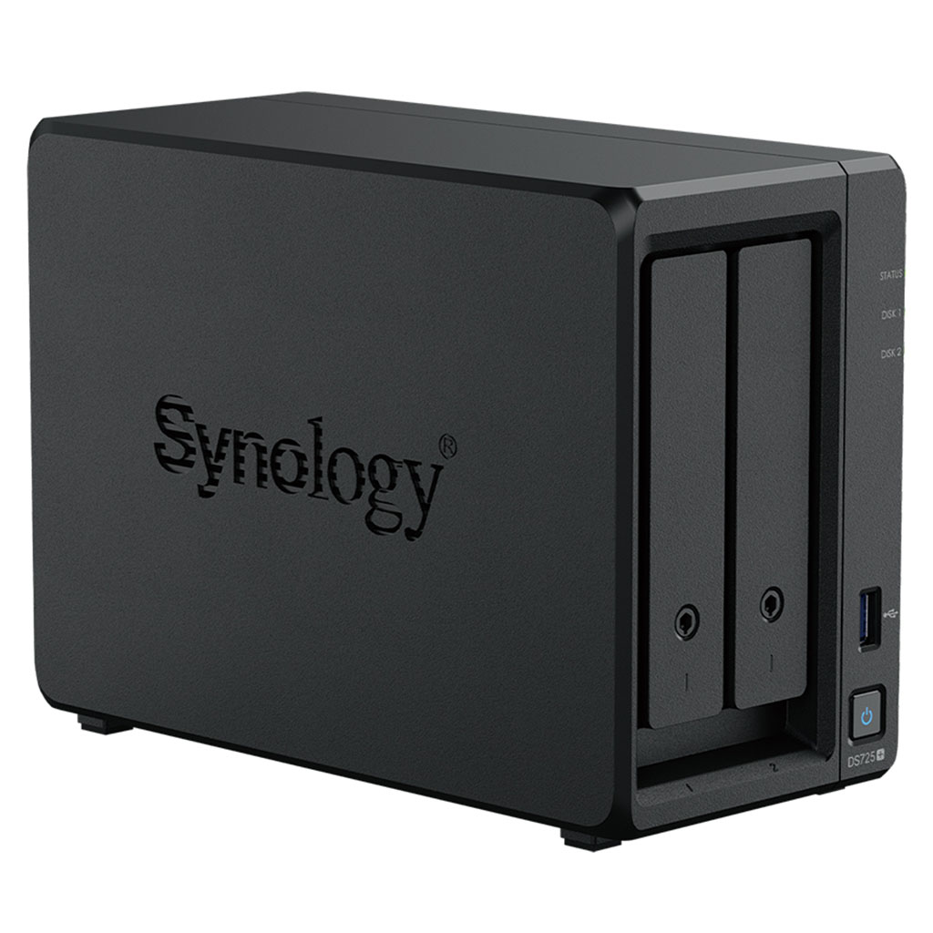Synology DiskStation DS725+ 2-Bay 3.5" Diskless AMD Ryzen R1600 CPU 4GB ...