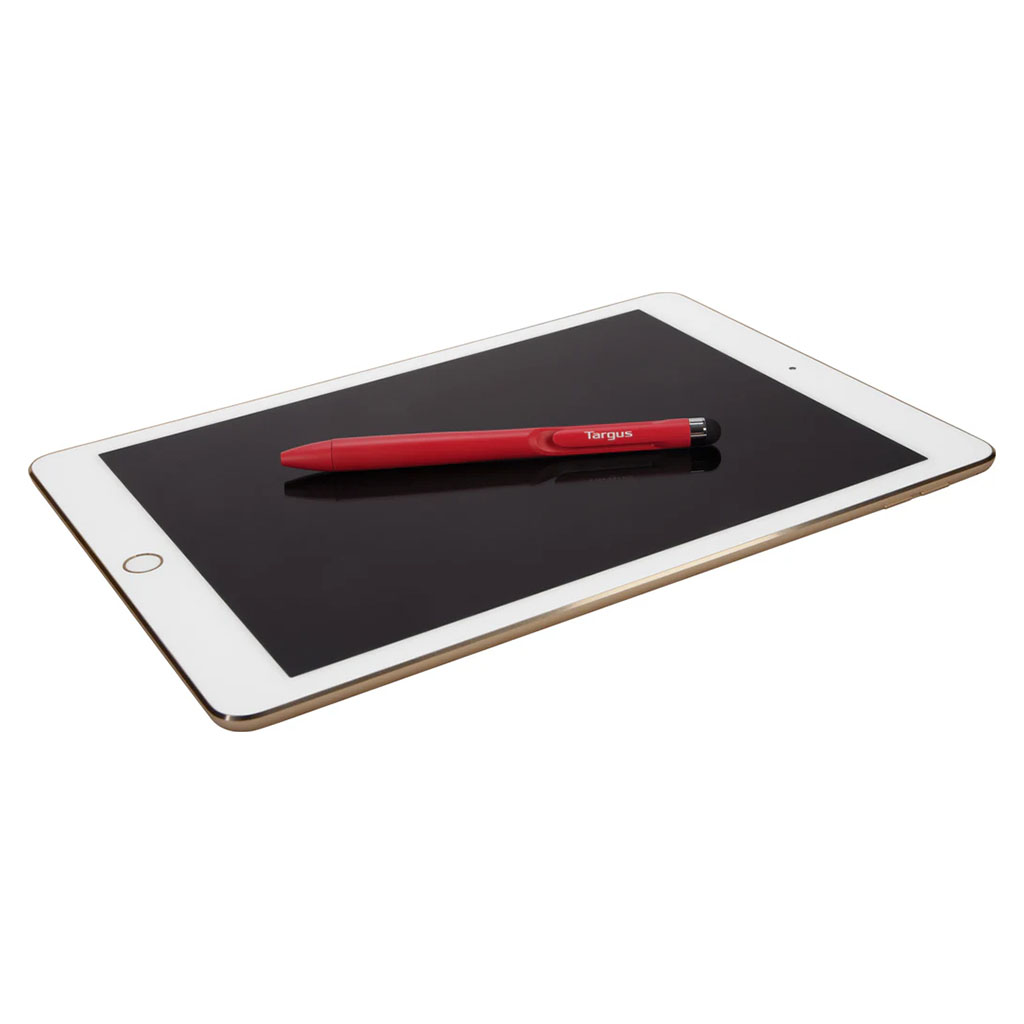 Targus Antimicrobial 2-in-1 Smooth Glide Stylus & Pen - Red ...