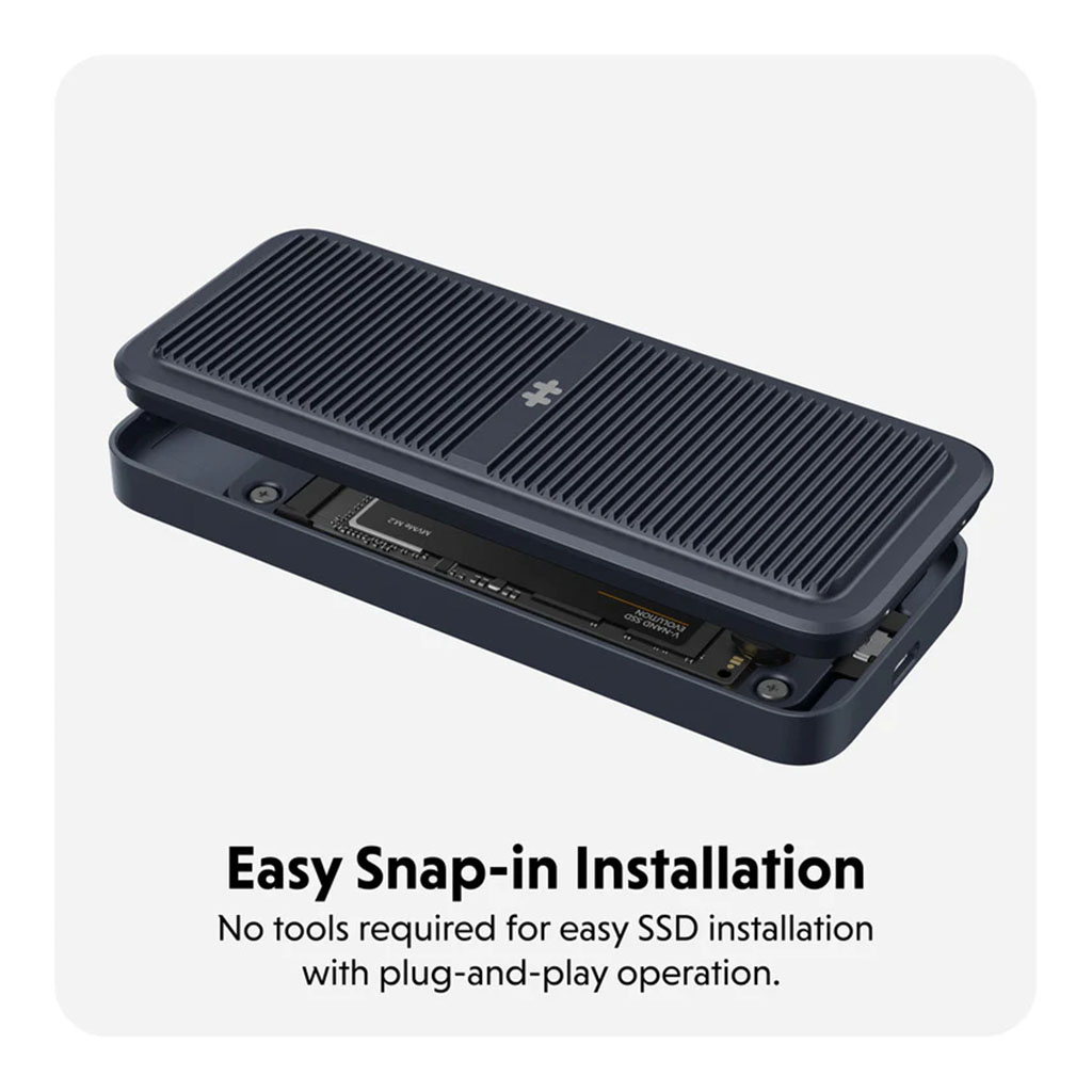 Targus HyperDrive EcoSmart USB4 Type-C 40 Gbps M.2 NVMe SSD Enclosure ...