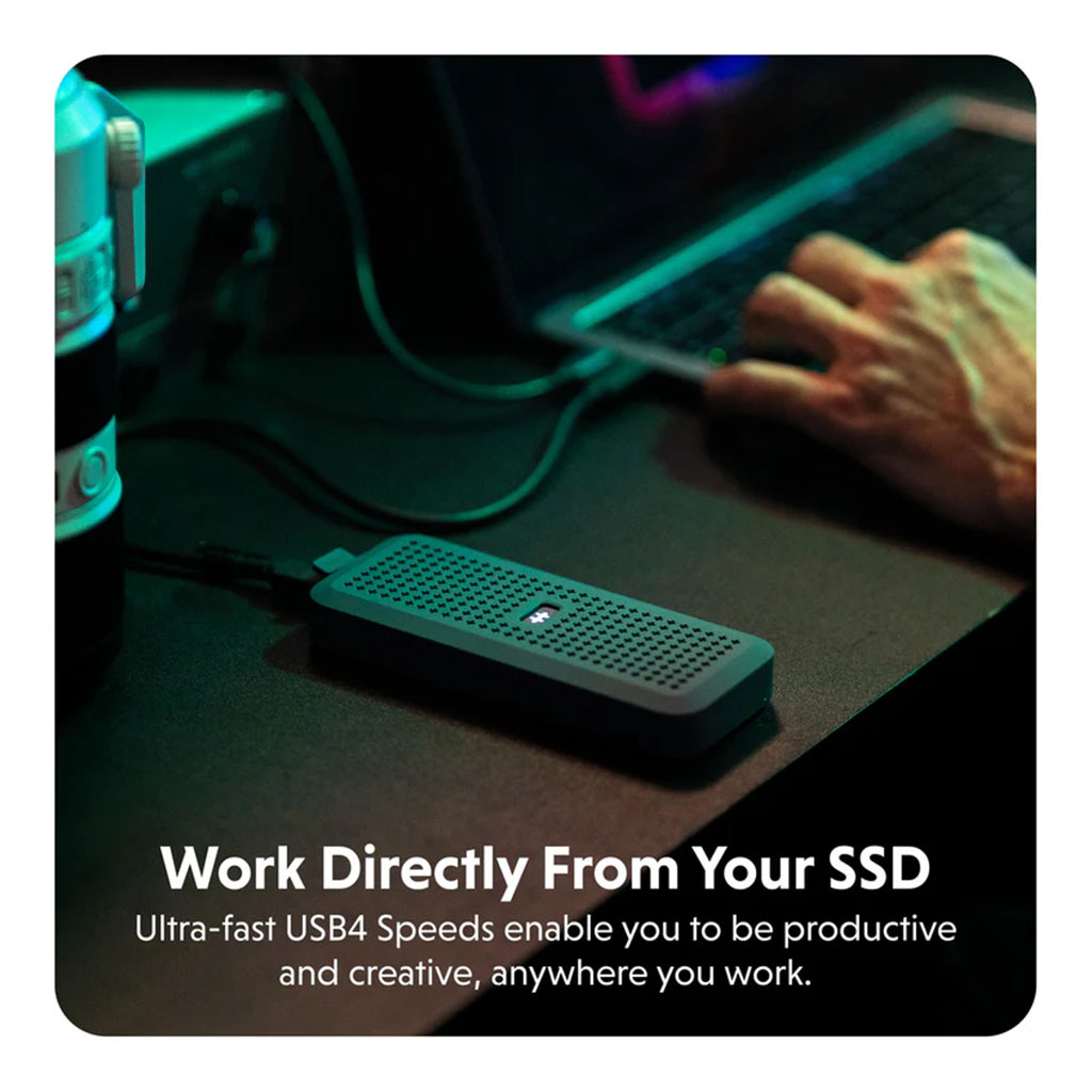 Targus HyperDrive EcoSmart USB4 Type-C 40 Gbps M.2 NVMe SSD Enclosure ...