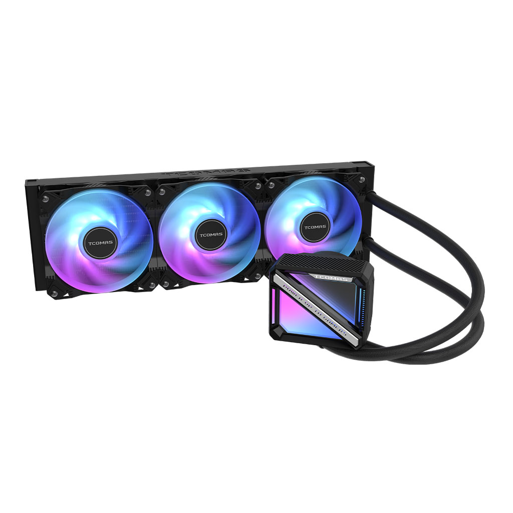TCOMAS LE200 360mm AIO Liquid CPU Cooler - Black - LE200N2BK36DCA | Mwave