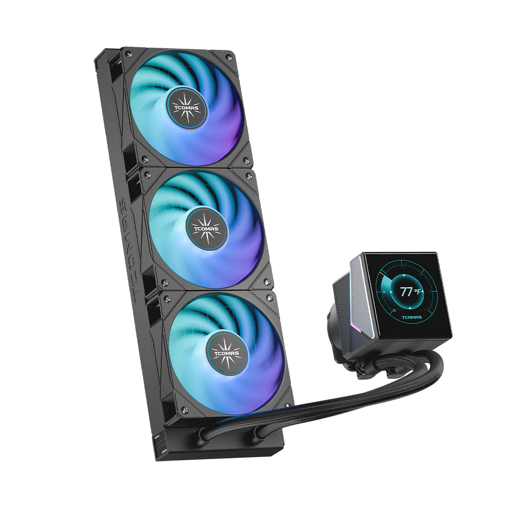 TCOMAS WG600 360mm AIO Liquid CPU Cooler - Black - WG600N2BK36DUS | Mwave