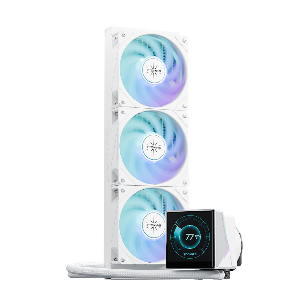 TCOMAS WG600 360mm AIO Liquid CPU Cooler - White - WG600N2WH36DUS | Mwave