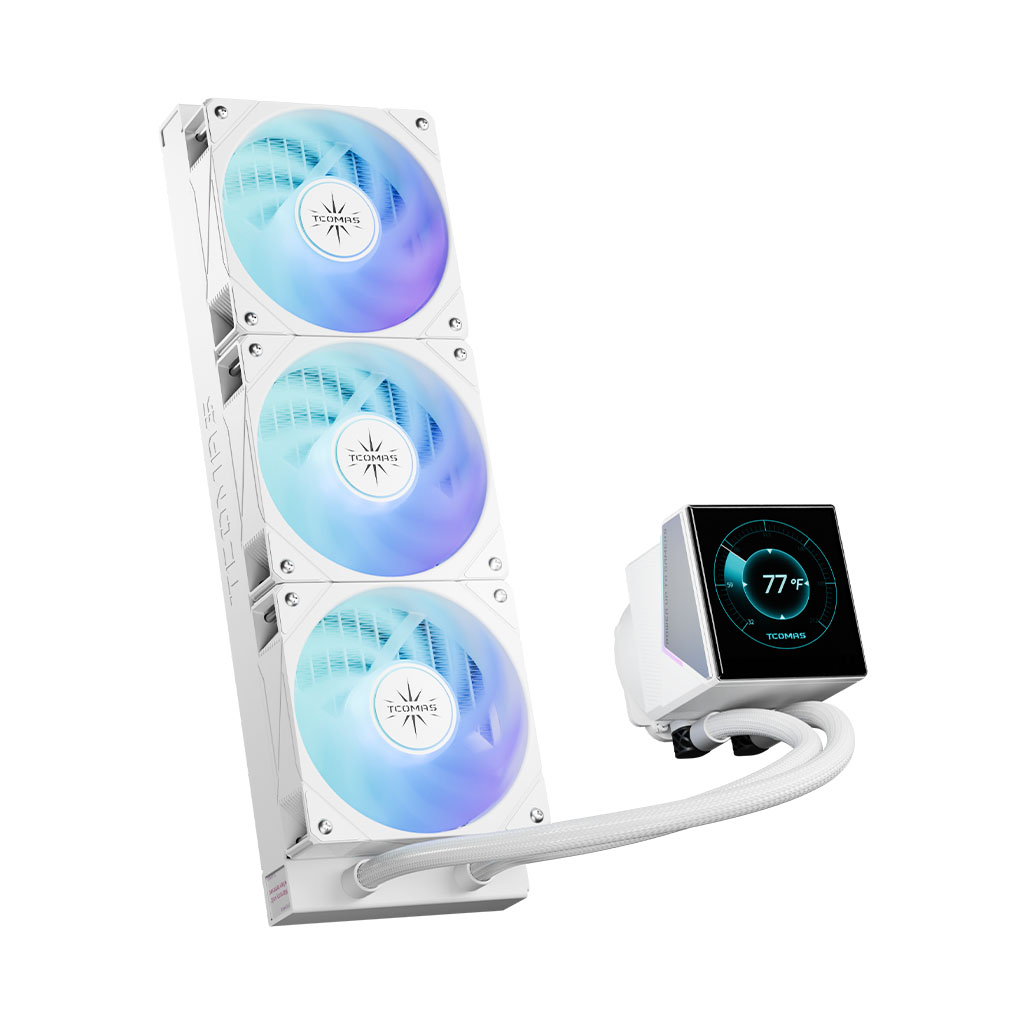 TCOMAS WG600 360mm AIO Liquid CPU Cooler - White - WG600N2WH36DUS | Mwave
