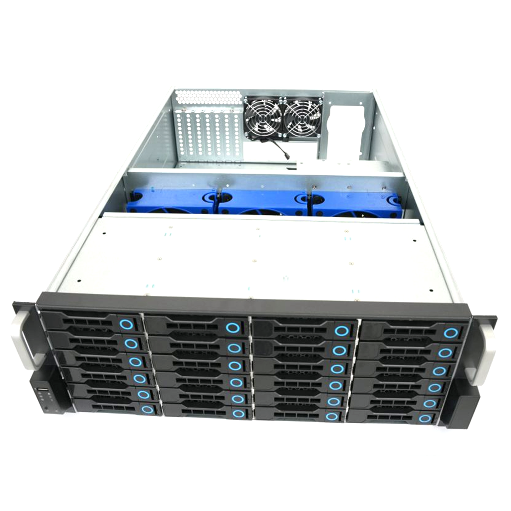 TGC DH-4024 4U 680mm 4-Bay 3.5" Hot-Swappable SATA/SAS Rackmount Server ...