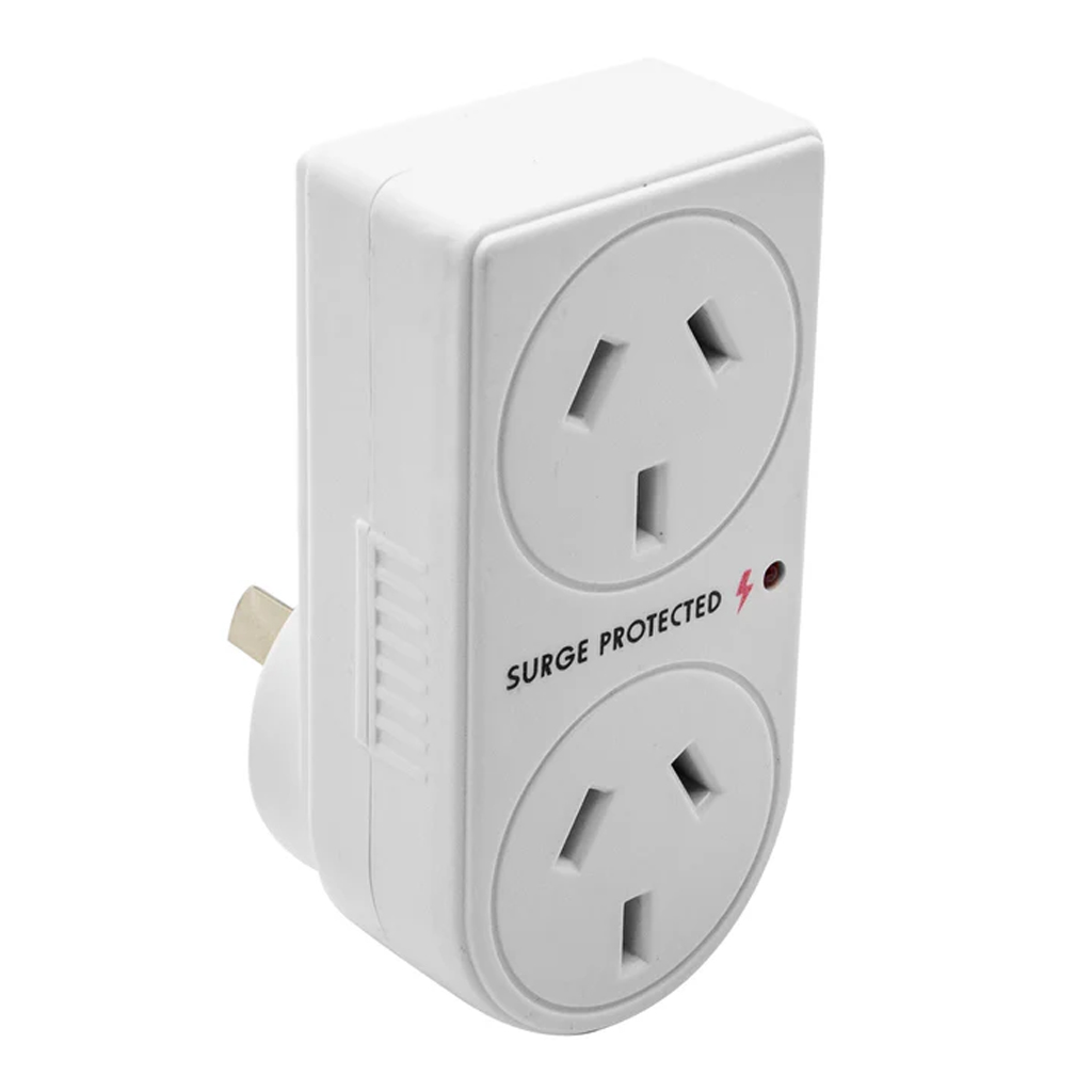 The Brute Power Co 2 Plug Surge Protected Power Adapter - Vertical ...