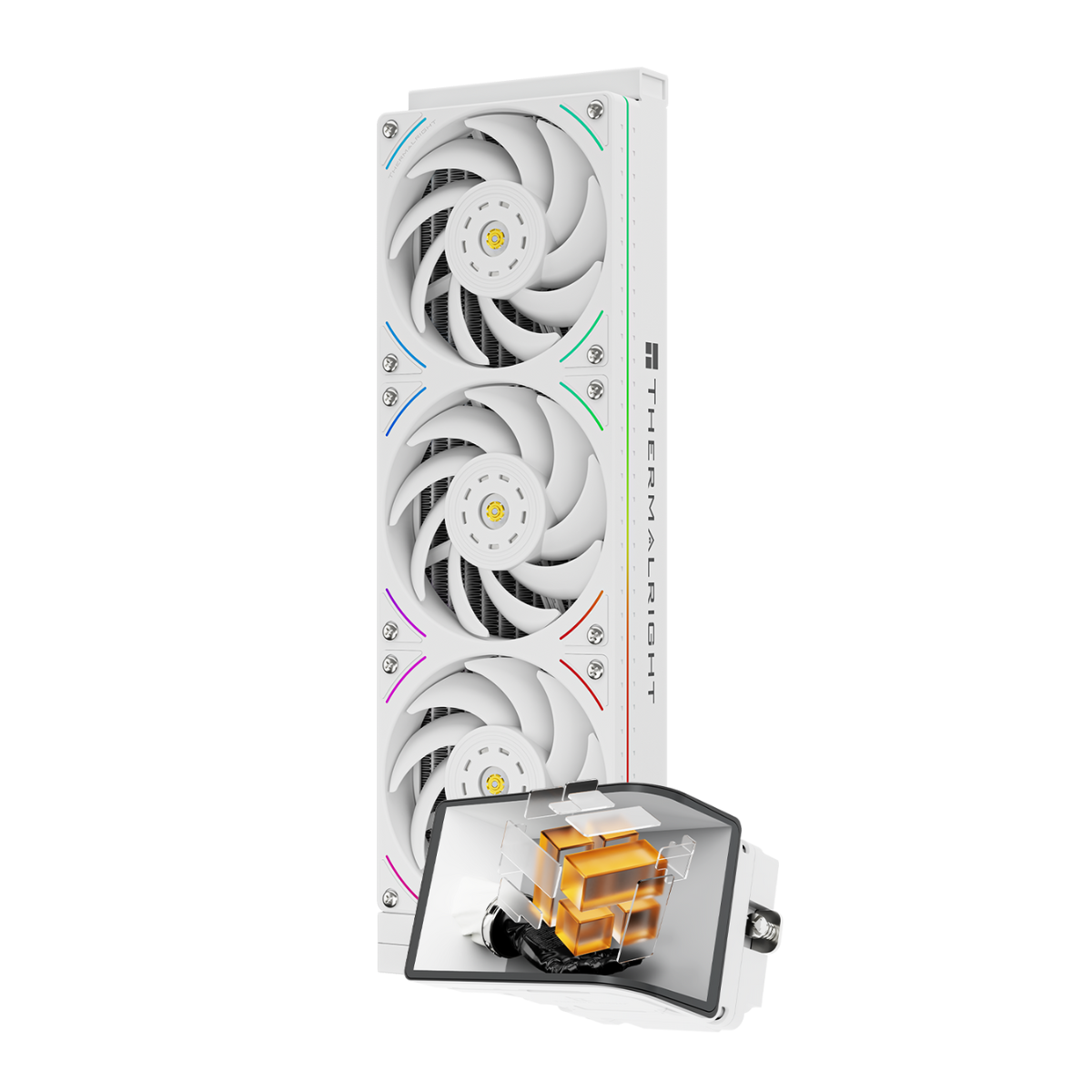 Thermalright Wonder Vision 360 UB Curve AMOLED ARGB White CPU Cooler ...