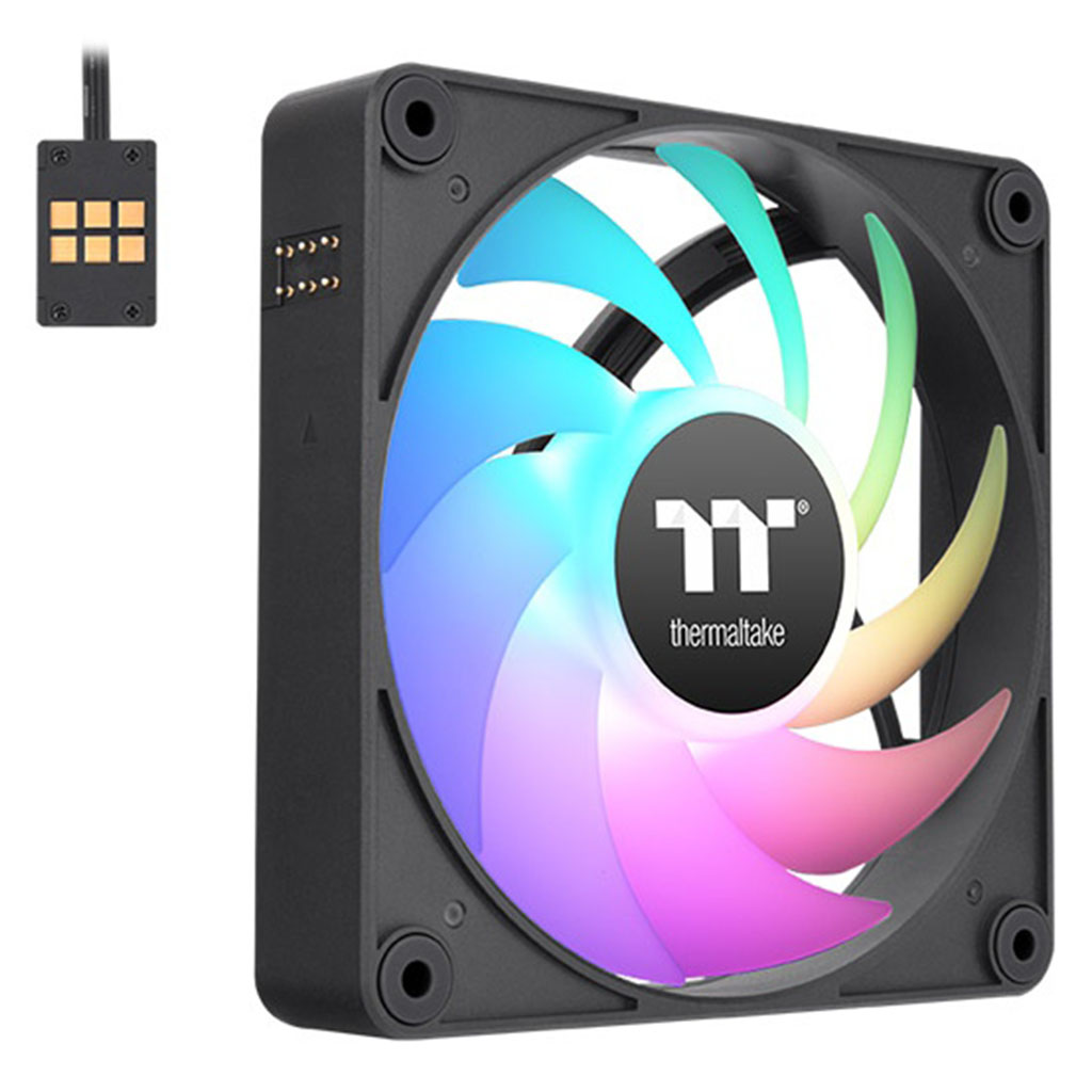 Thermaltake CT120 120mm EX ARGB Magnetic Quick Connect PWM Fans Black ...