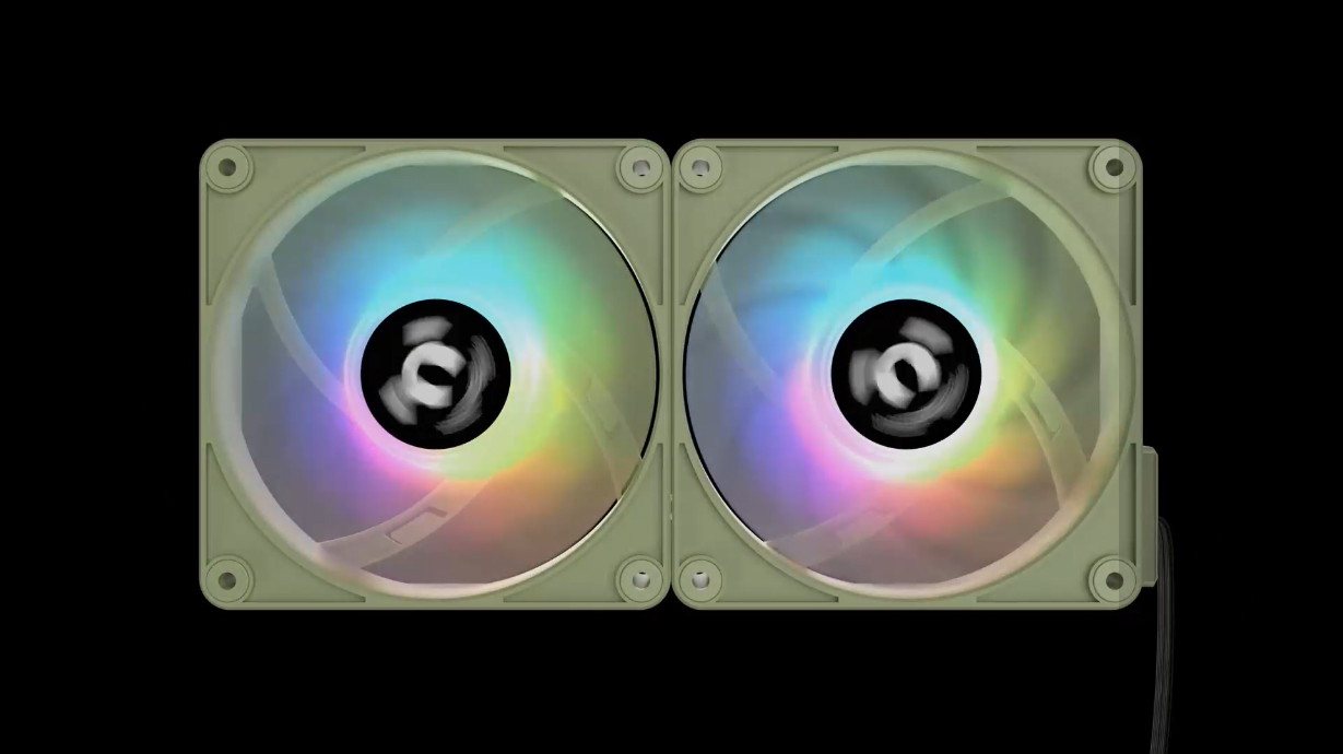 Thermaltake CT120 120mm EX ARGB Magnetic Quick Connect PWM Fans Green ...