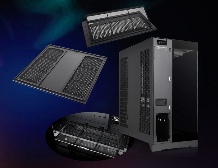 Thermaltake CTE E550 Tempered Glass Dual Chamber Mid Tower Case - Black ...
