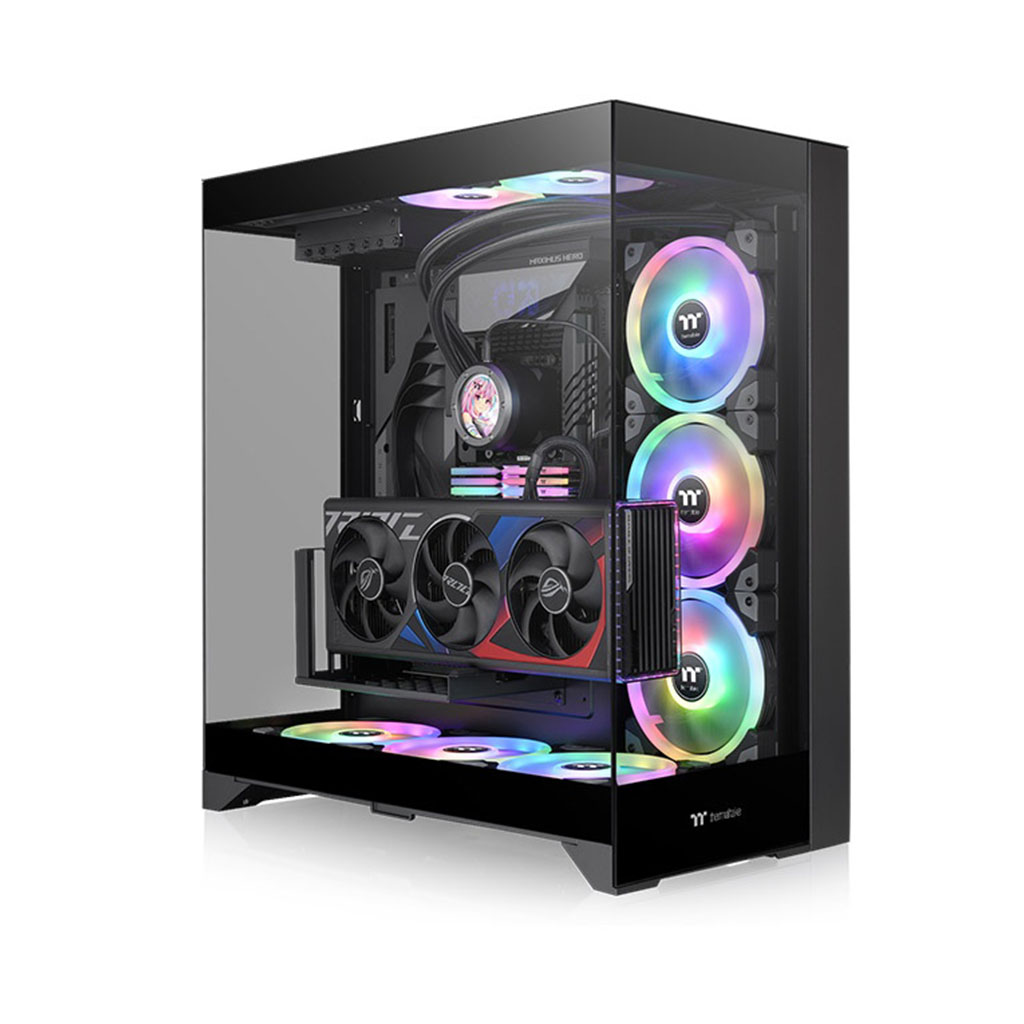 Thermaltake CTE E550 Tempered Glass Dual Chamber Mid Tower Case - Black Edition - CA-1Z8-00M1WN ...
