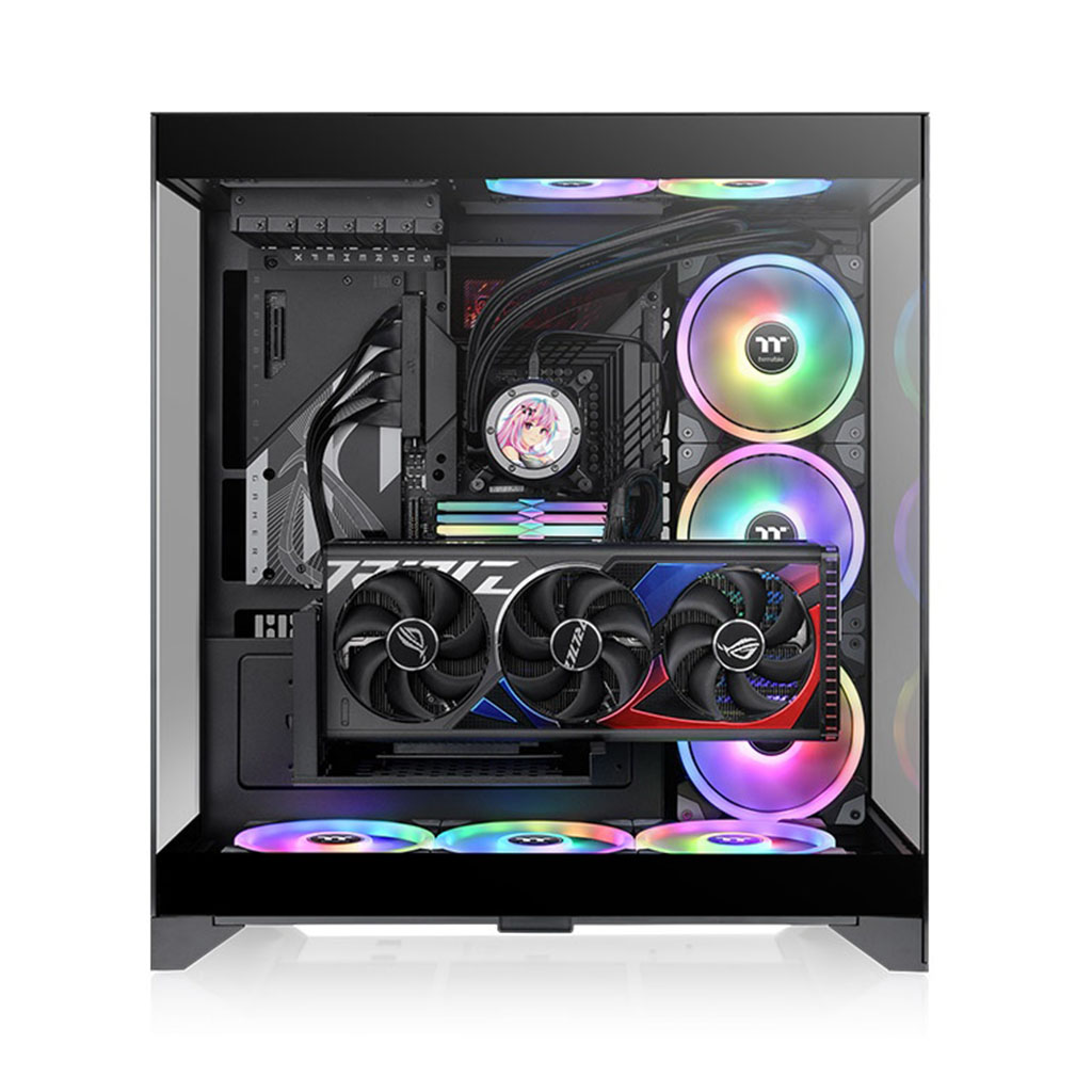 Thermaltake CTE E550 Tempered Glass Dual Chamber Mid Tower Case - Black ...