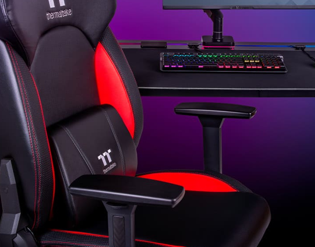 Thermaltake Gaming V Comfort Premium Gaming Chair - Black & Red Edition ...