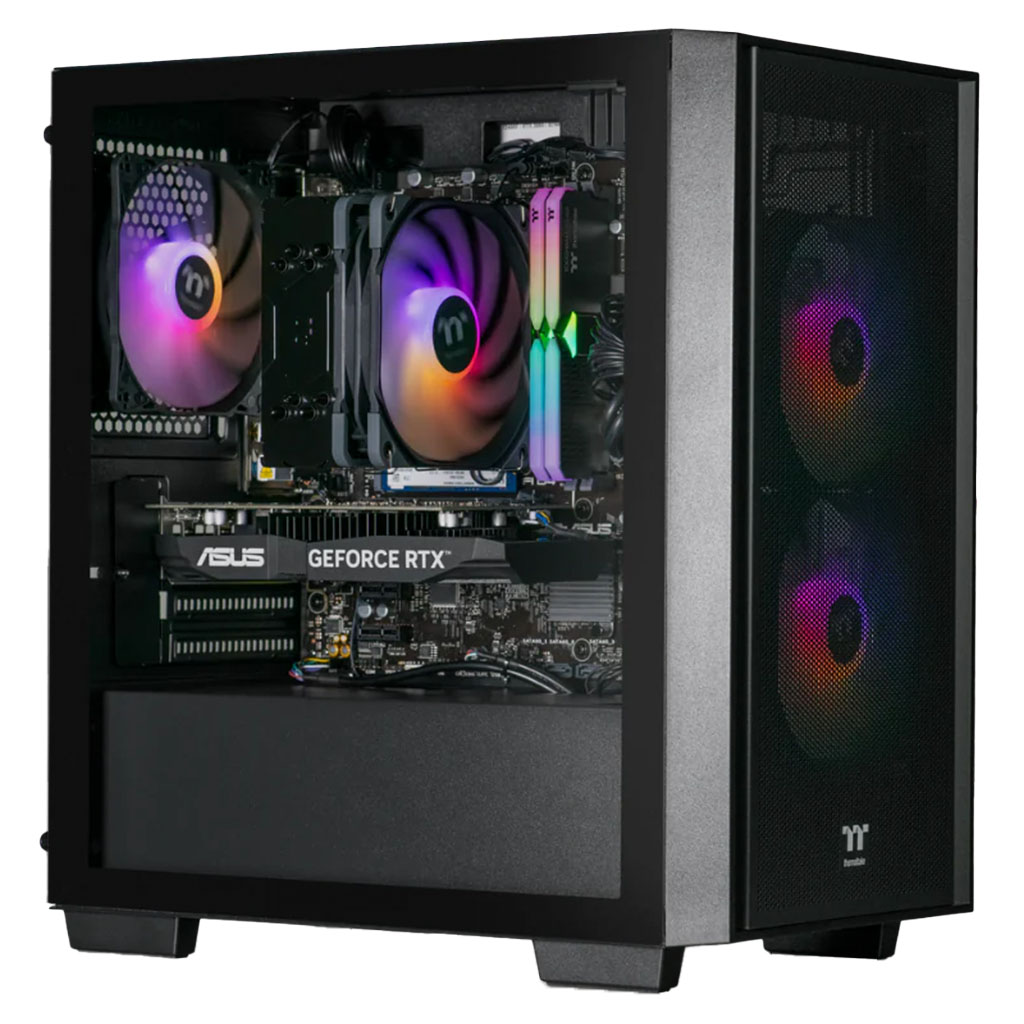 Thermaltake Genesis PRO V4 Desktop Gaming PC i5-12400F 16GB 1TB RTX3050 ...