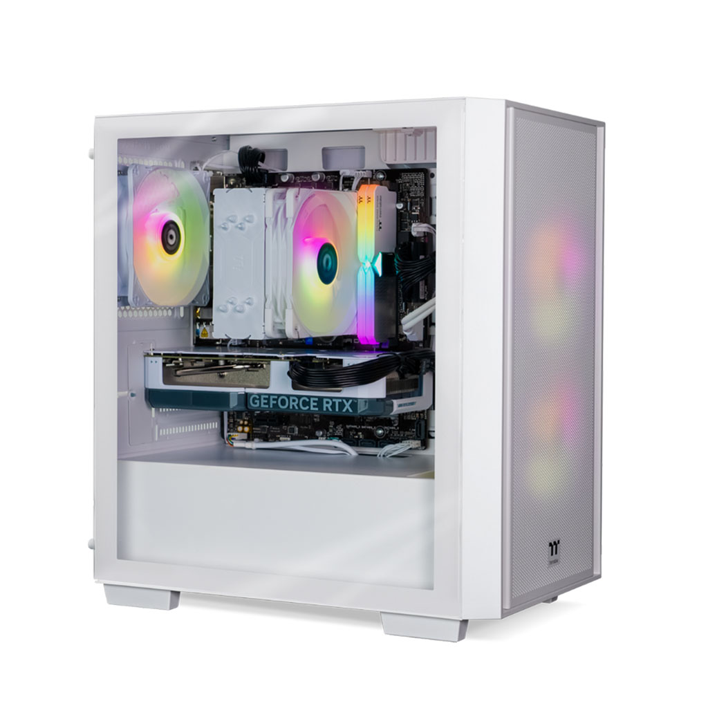 Thermaltake Genesis PRO V4 Snow Edition Desktop Gaming PC i5-12400F ...