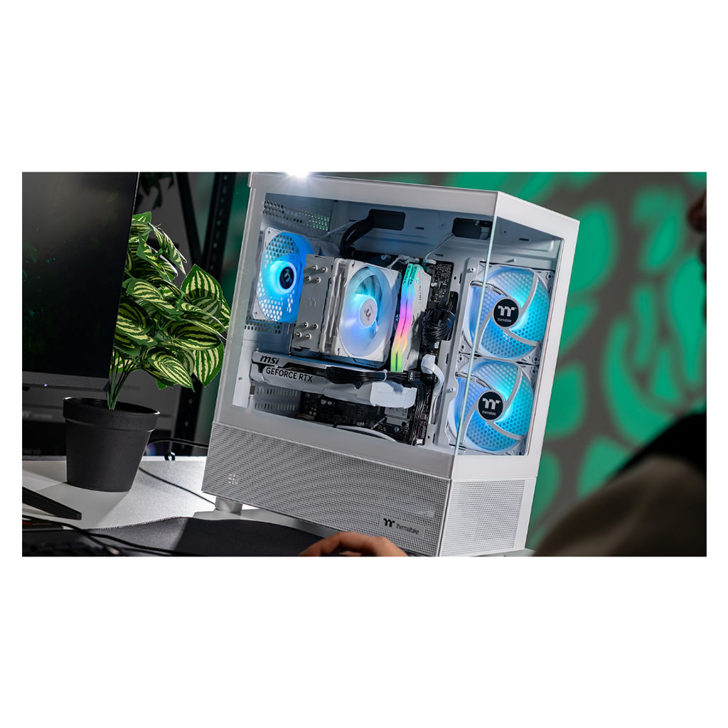 Thermaltake Horizon Elite Snow Desktop PC Intel i5-14400F 32GB 1TB ...