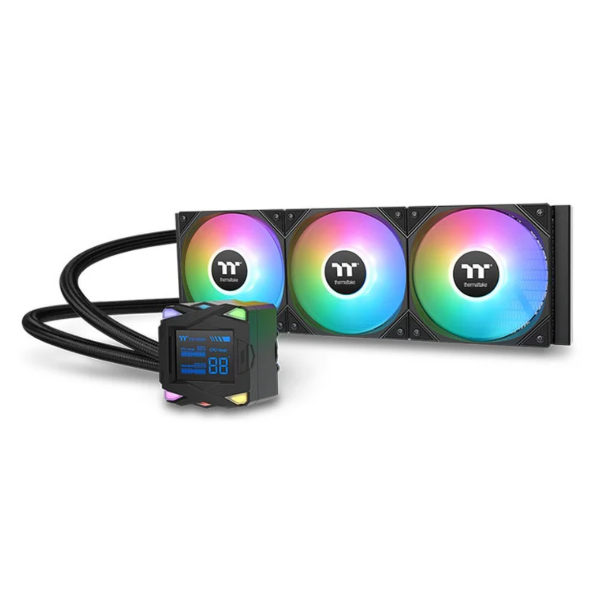 Thermaltake LA360-S ARGB 2.4" LCD Display AIO Liquid CPU Cooler - CL ...