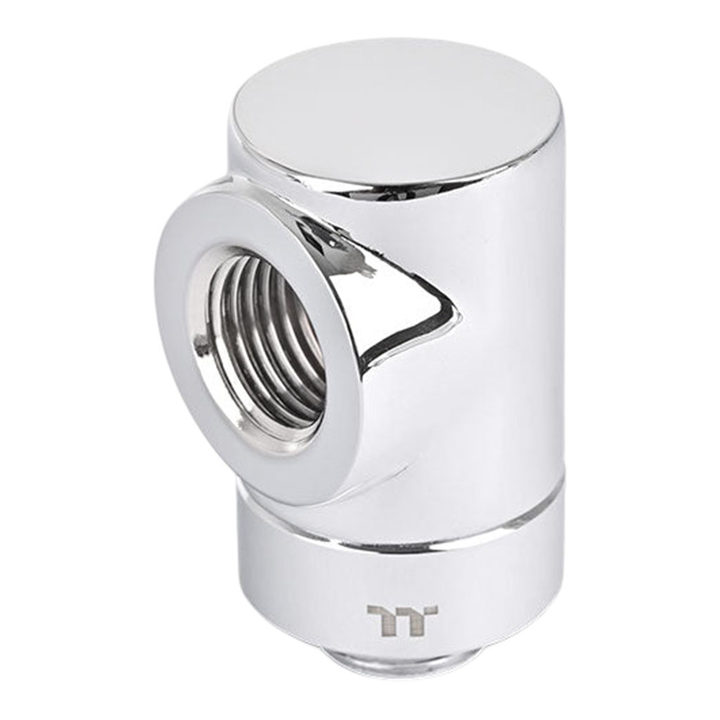 Thermaltake Pacific F-Pro 90 Degree Adapter Fitting - Chrome - CL-W438 ...