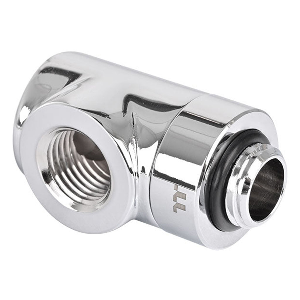 Thermaltake Pacific F-Pro 90 Degree Adapter Fitting - Chrome - CL-W438 ...