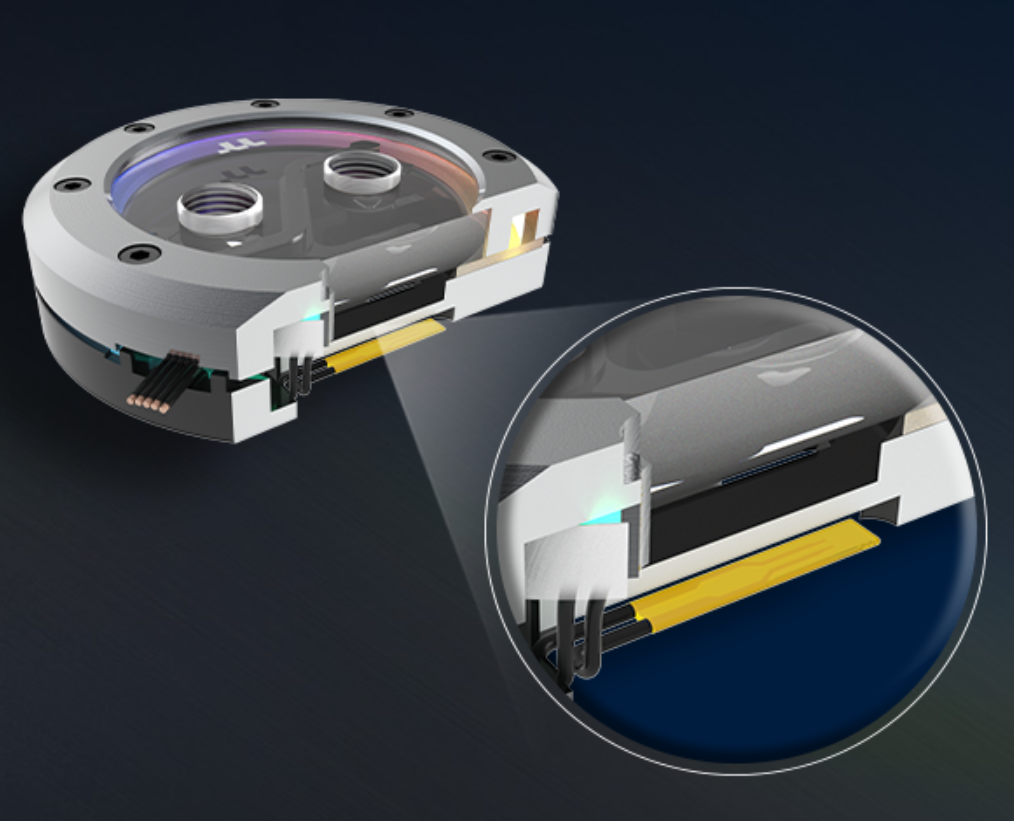 Thermaltake Pacific SW1 Plus CPU Water Block w/ Built-in Temp Sensor ...