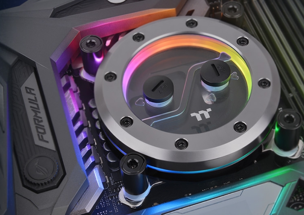 Thermaltake Pacific SW1 Plus CPU Water Block w/ Built-in Temp Sensor ...