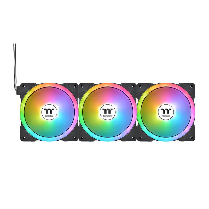 Thermaltake SWAFAN EX14 ARGB 140mm Magnetic PWM Cooling Fan Black - 3 ...