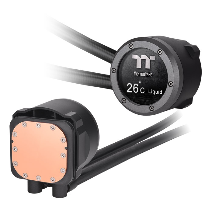 Thermaltake TH240 V2 Ultra ARGB 2.1" LCD Display Liquid CPU Cooler - CL ...