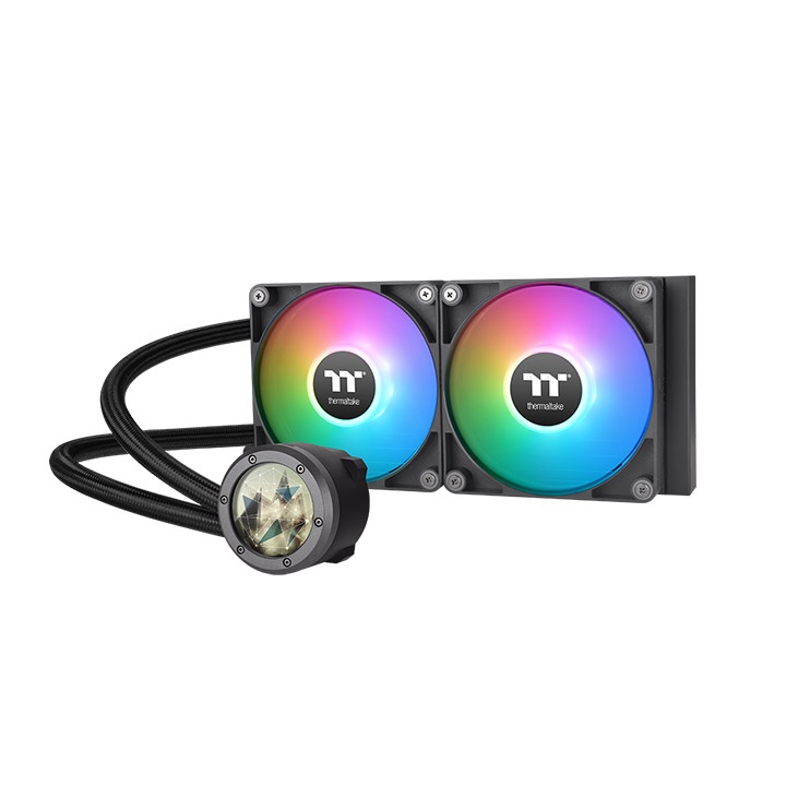 Thermaltake TH240 V2 Ultra ARGB 2.1" LCD Display Liquid CPU Cooler - CL ...