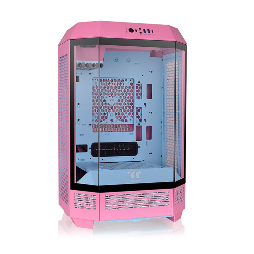 Thermaltake The Tower 300 Tempered Glass Micro Tower Case - Bubble Pink ...
