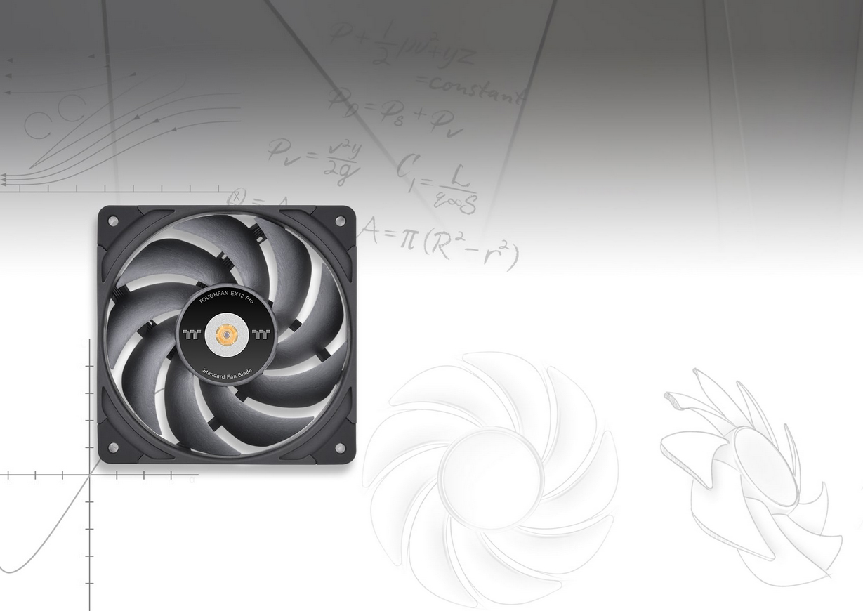 Thermaltake TOUGHFAN EX12 120mm Pro High Static Pressure Radiator Fan ...