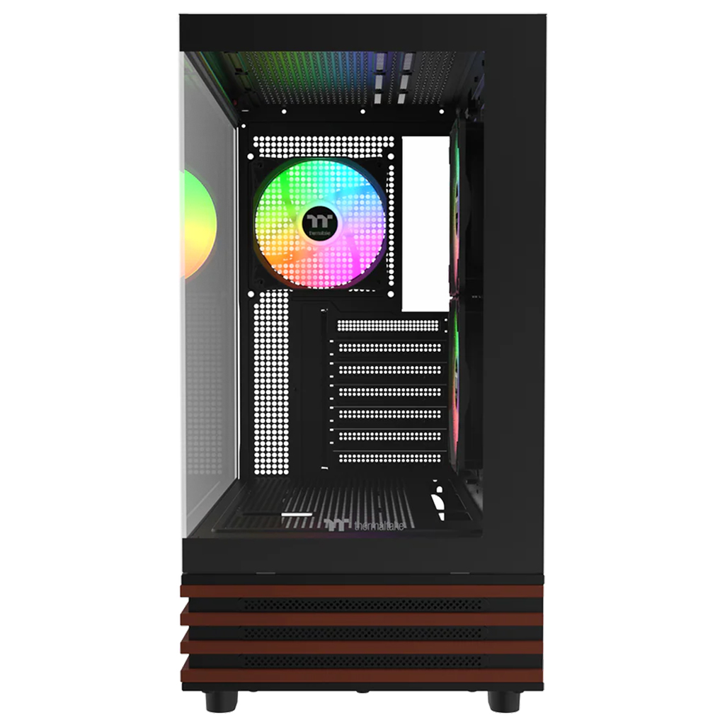 Thermaltake View 270 Plus WS ARGB Mid Tower Case Black Wood Edition ...