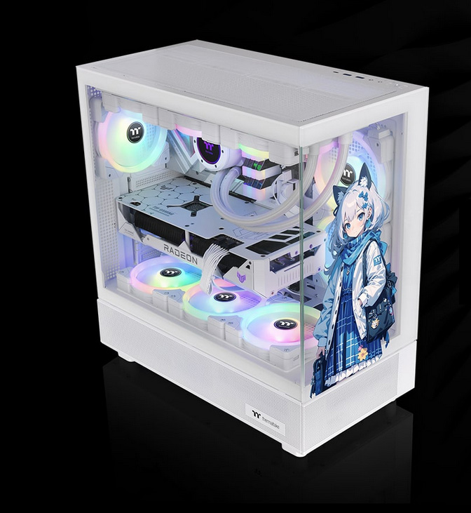 Thermaltake View 270 SP Edition Tempered Glass Mid-Tower E-ATX Case - Snow - CA-1Y7-00M6WN-02 ...