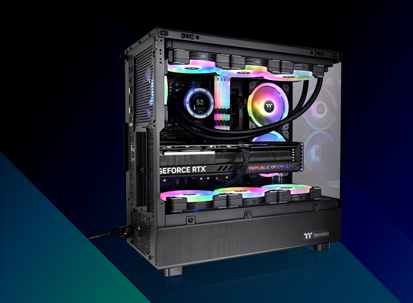 Thermaltake View 270 TG Tempered Glass ARGB Mid Tower Case - Black - CA-1Y7-00M1WN-00 | Mwave