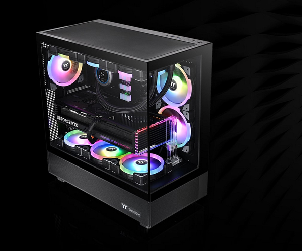 Thermaltake View 270 TG Tempered Glass ARGB Mid Tower Case - Black - CA-1Y7-00M1WN-00 | Mwave