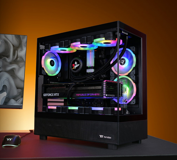Thermaltake View 270 TG Tempered Glass ARGB Mid Tower Case - Black - CA-1Y7-00M1WN-00 | Mwave